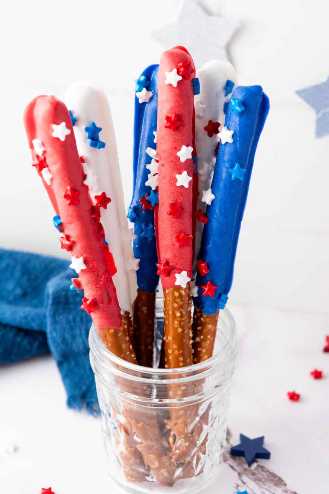 Firecracker Pretzel Rods - Easy Recipe for Festive Treats